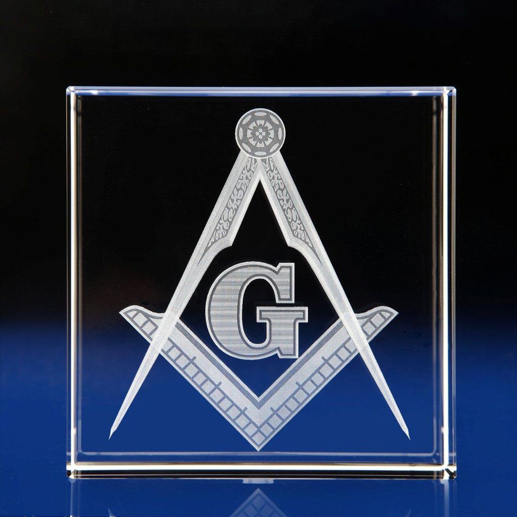 Masonic Glass Awards and Freemason Gifts | Masonic Gifts | Laser Crystal
