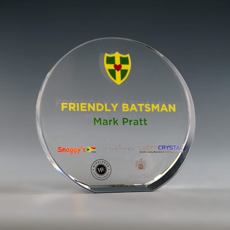 Cricket Trophies & Awards | Sports Trophy Engraving | Laser Crystal